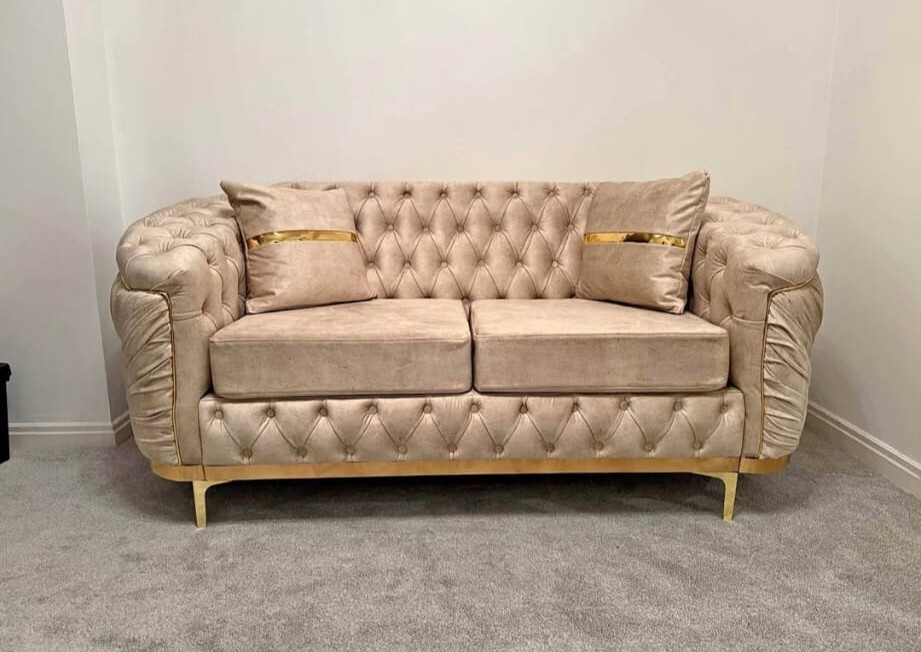 Ambassador Chesterfield Sofa in Plush Velvet | eBay UK