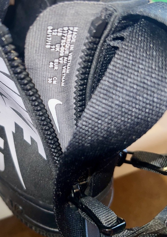 Nike SF Air Force 1 Mid Wolf Grey and Black Size 12 Pre-Owned W/O ...