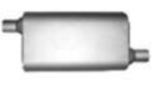 Jones Exhaust F524B Full Boar Truck Muffler 2.5 Inlet, 2.5 Outlet ...