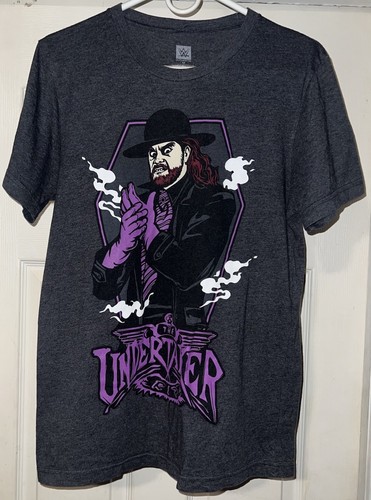 WWE The Undertaker RIP Cartoon Wrestling Gray/Purple T-Shirt Mens Size ...