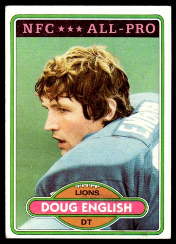 1980 TOPPS DOUG ENGLISH C DETROIT LIONS #140 | eBay