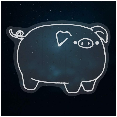'Cute Pig' Static Window Clings / Stickers (WC020017) | eBay