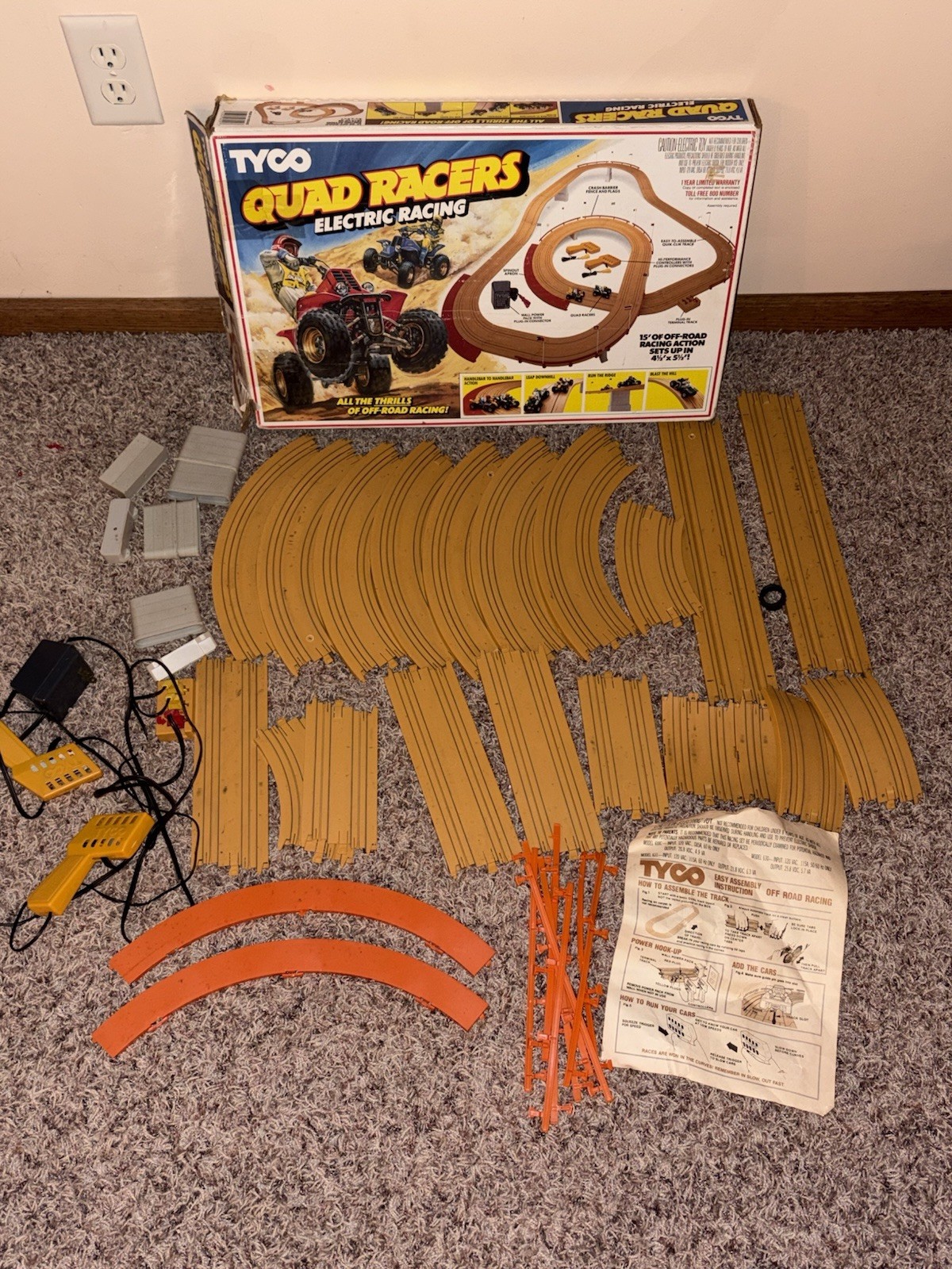 Tyco Quad Racers Electric Racing Track Controllers Power Pack Box - No ...