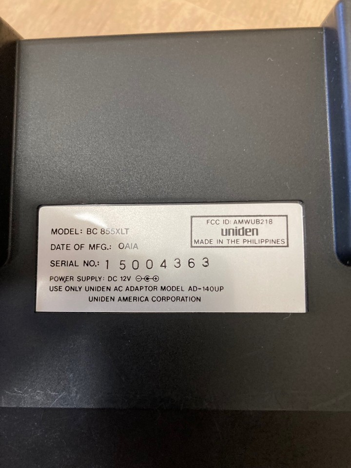 Uniden Bearcat BC 855XLT 50 Channels Scanner LOOKS BRAND NEW!! | eBay