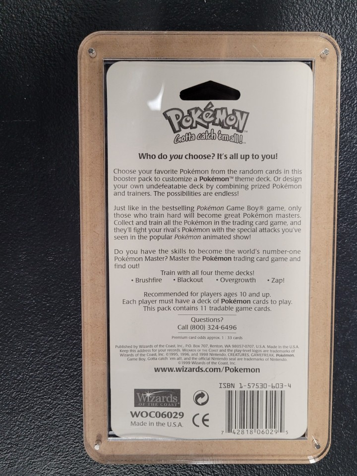 Shadowless Base Set Pokemon Blister Booster Pack Blastoise Vintage WotC ...