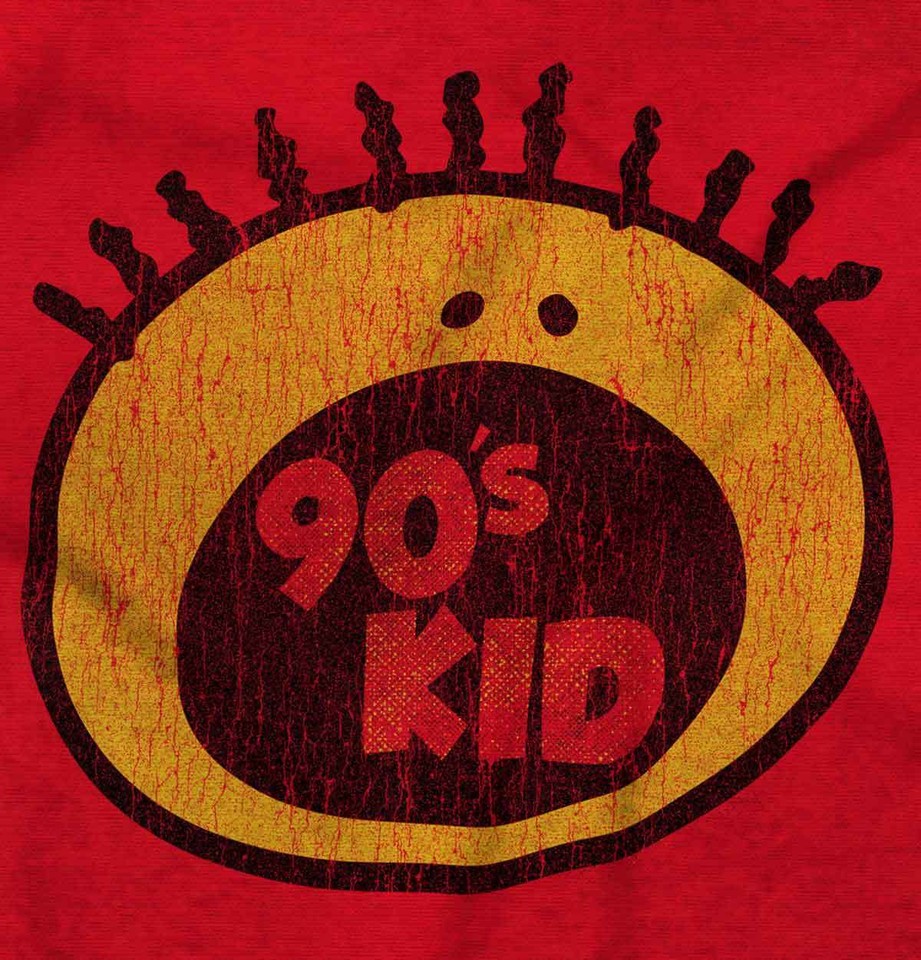 90s Kid Nineties Throwback TBT Retro Vintage Adult Long Sleeve Crew ...