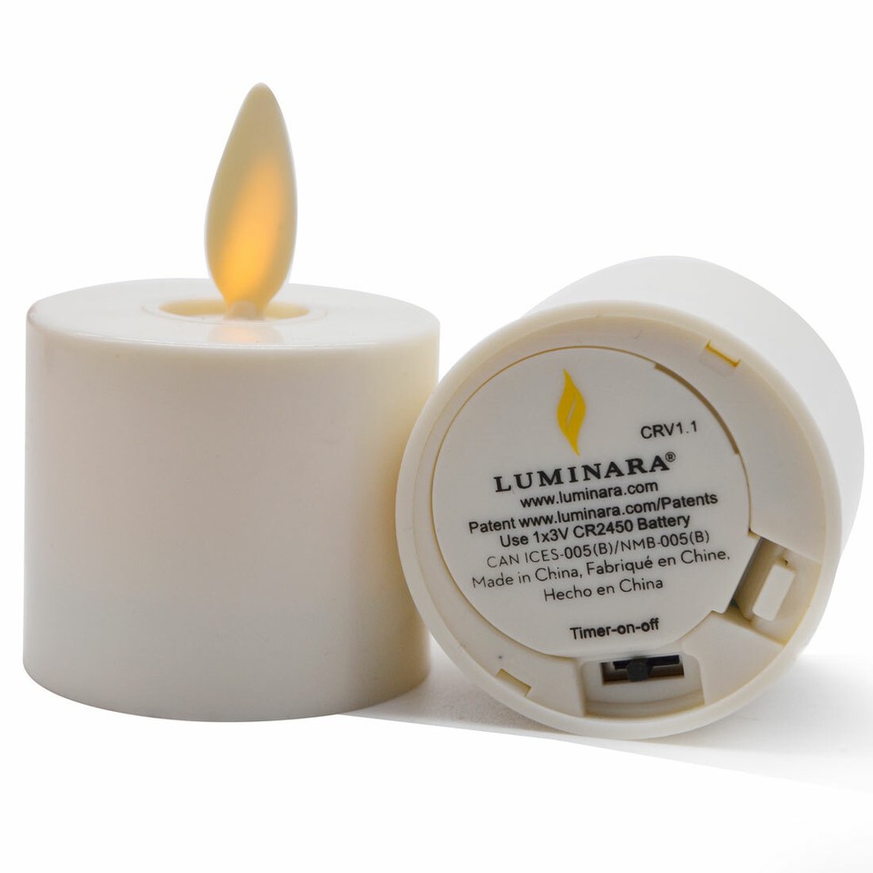 Luminara Flameless Moving Wick Tealights Candles Remote LED Tea Light ...