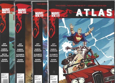 ATLAS NEAR SET / LOT OF 4 - #2 #3 #4 #5 (NM-) MARVEL, $3.95 FLAT RATE ...