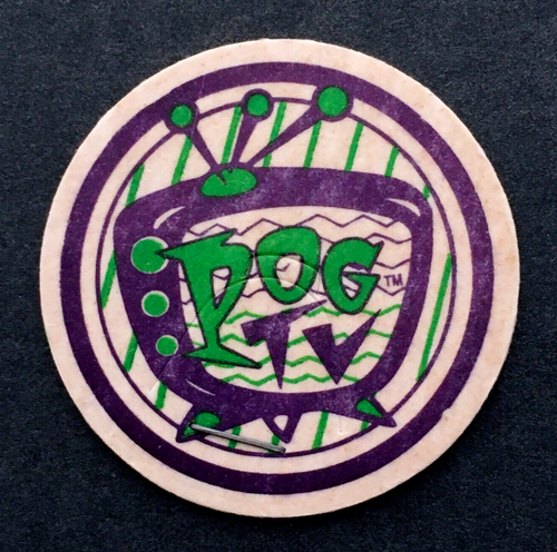 POG TV Pog Milk Cap Television Animation Cartoon 90s Vintage Game Piece ...