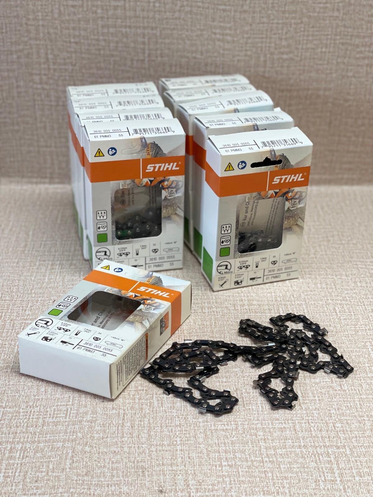 Stihl 3610 005 0055 Chain 61PMM3 55 16" 3/8"P .043G 55DL 61PM355 (Pack ...