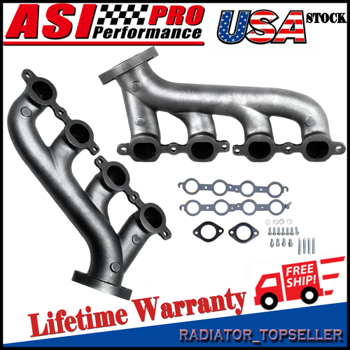LS Swap Cast Iron Exhaust Manifold Header For Chevrolet LS1 LS2 LS3 4.8 ...