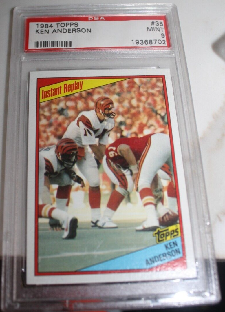 Ken Anderson Instant Replay 1984 Topps Football Card #35 Bengals - PSA ...