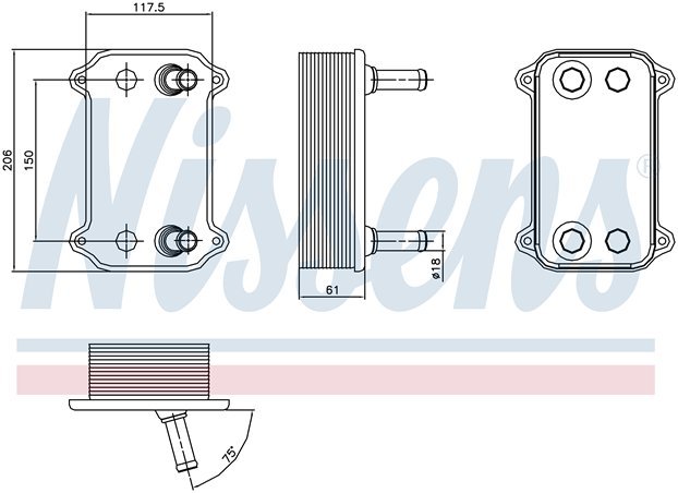 REFRIGERADOR ACEITE PORSCHE CAYENNE S TURBO - OE: 94810727603 - NUEVO ...