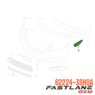 2013-2016 Nissan Sentra Front Right Side Retainer | 62224-3SH0A ...