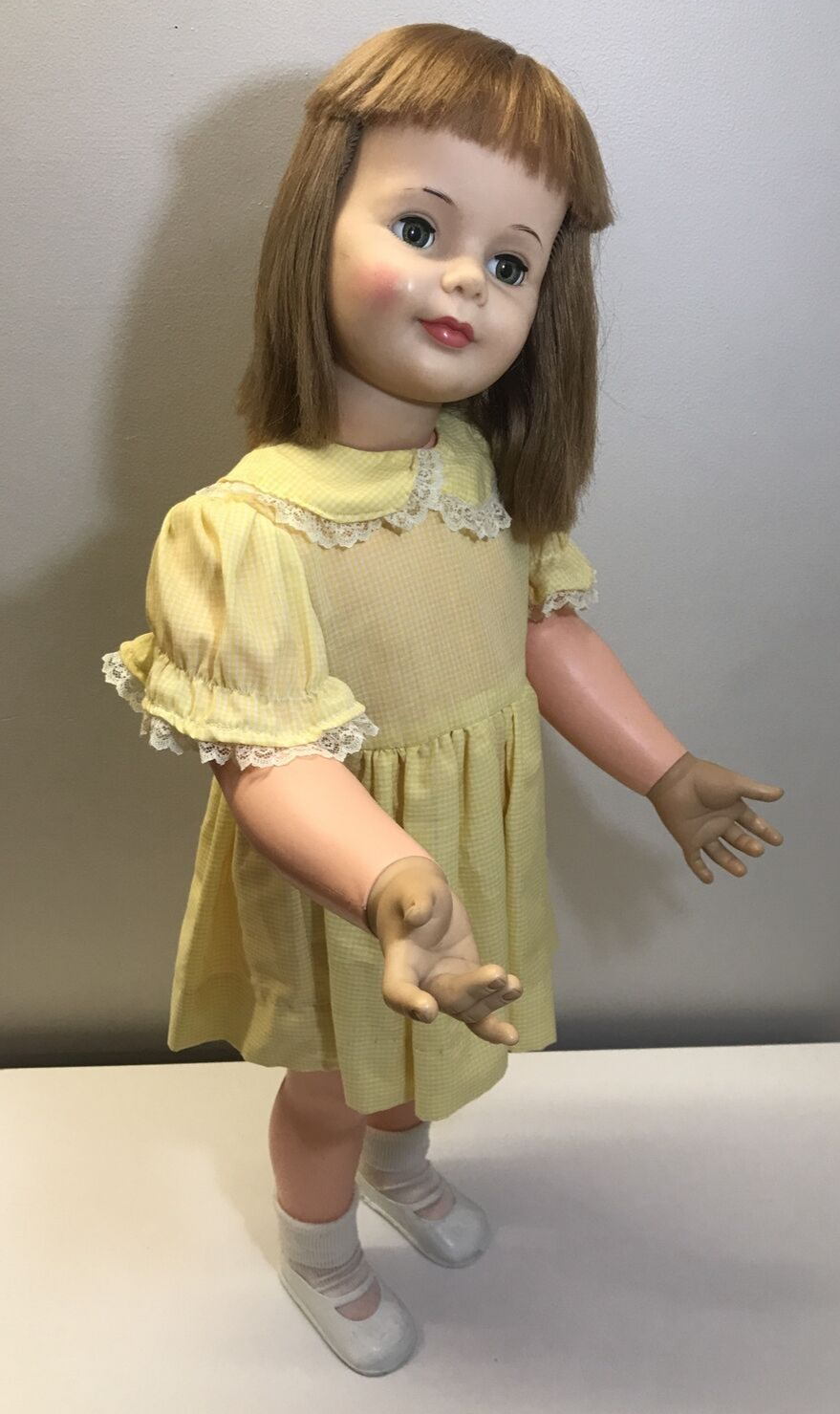 VTG 1950s Patti Play Pal G35 IDEAL DOLL 35" Red Short Hair TWIST WRISTS ...