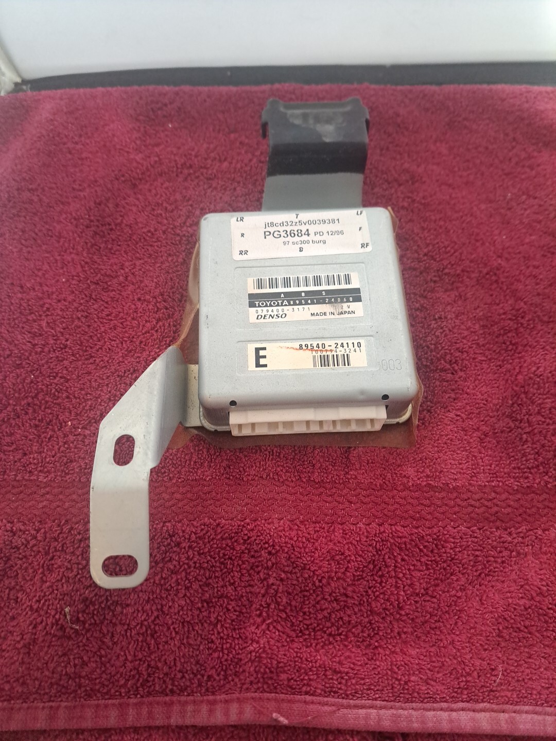 Oem 1997 Lexus SC400 SC300 Abs Computer Module W/O Traction Control SC ...