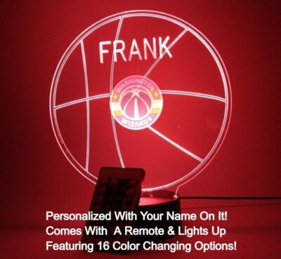 Washington Wizards NBA Basketball Sports Fan Light Up Lamp LED ...