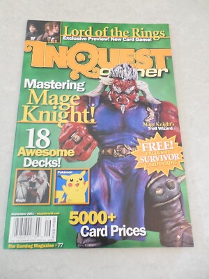 INQUEST GAMER Magazine #77, SEPTEMBER 2001, MASTERING MAGE KNIGHT ...