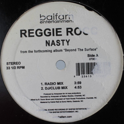 REGGIE ROCC NASTY REMIXES W/ INSTRUMENTAL 12" VINYL RECORD *QUICK SHIP ...