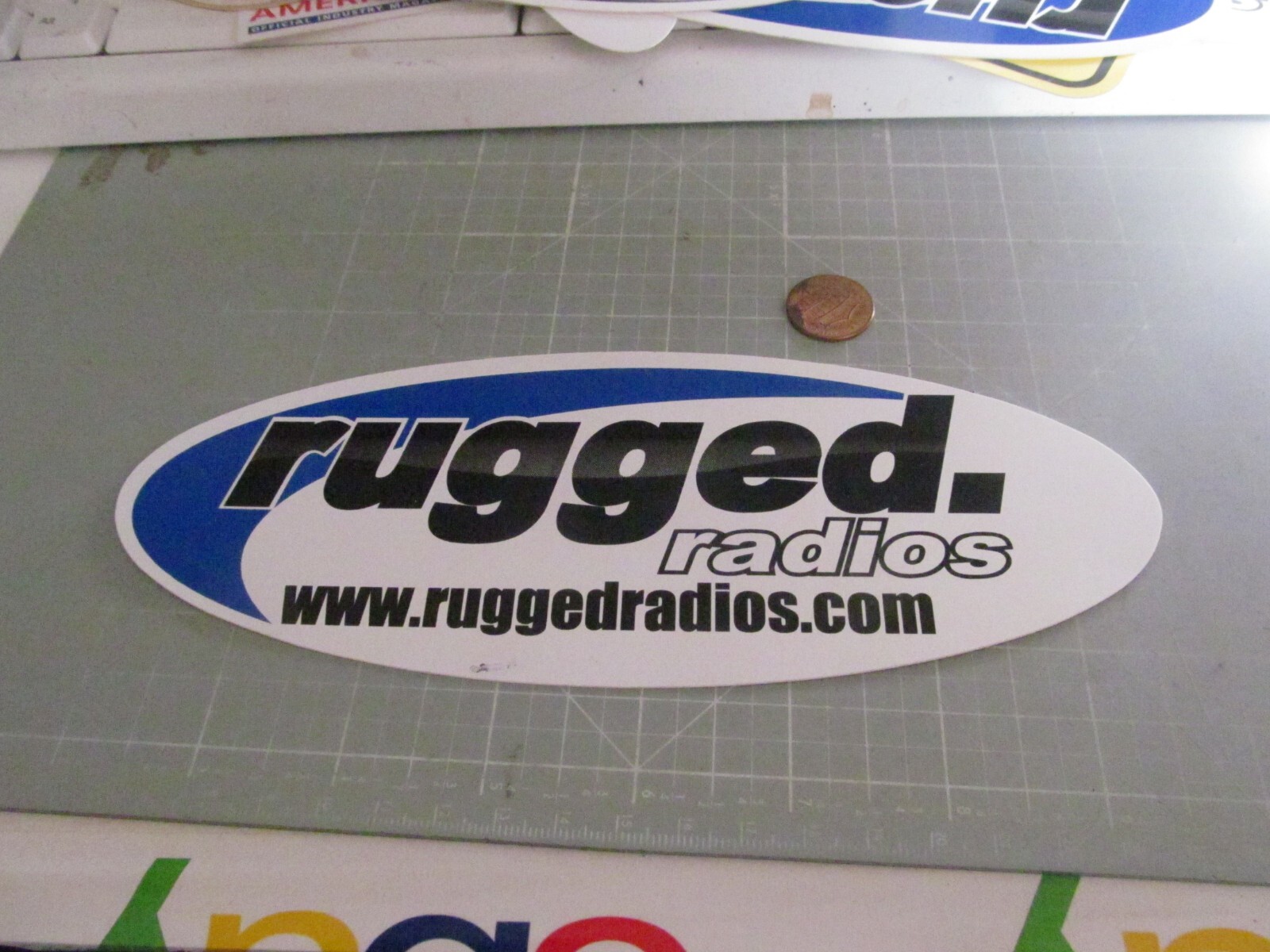 RUGGED RADIOS OVAL RACING STICKER DECAL OLD STOCK ORIGINAL | eBay