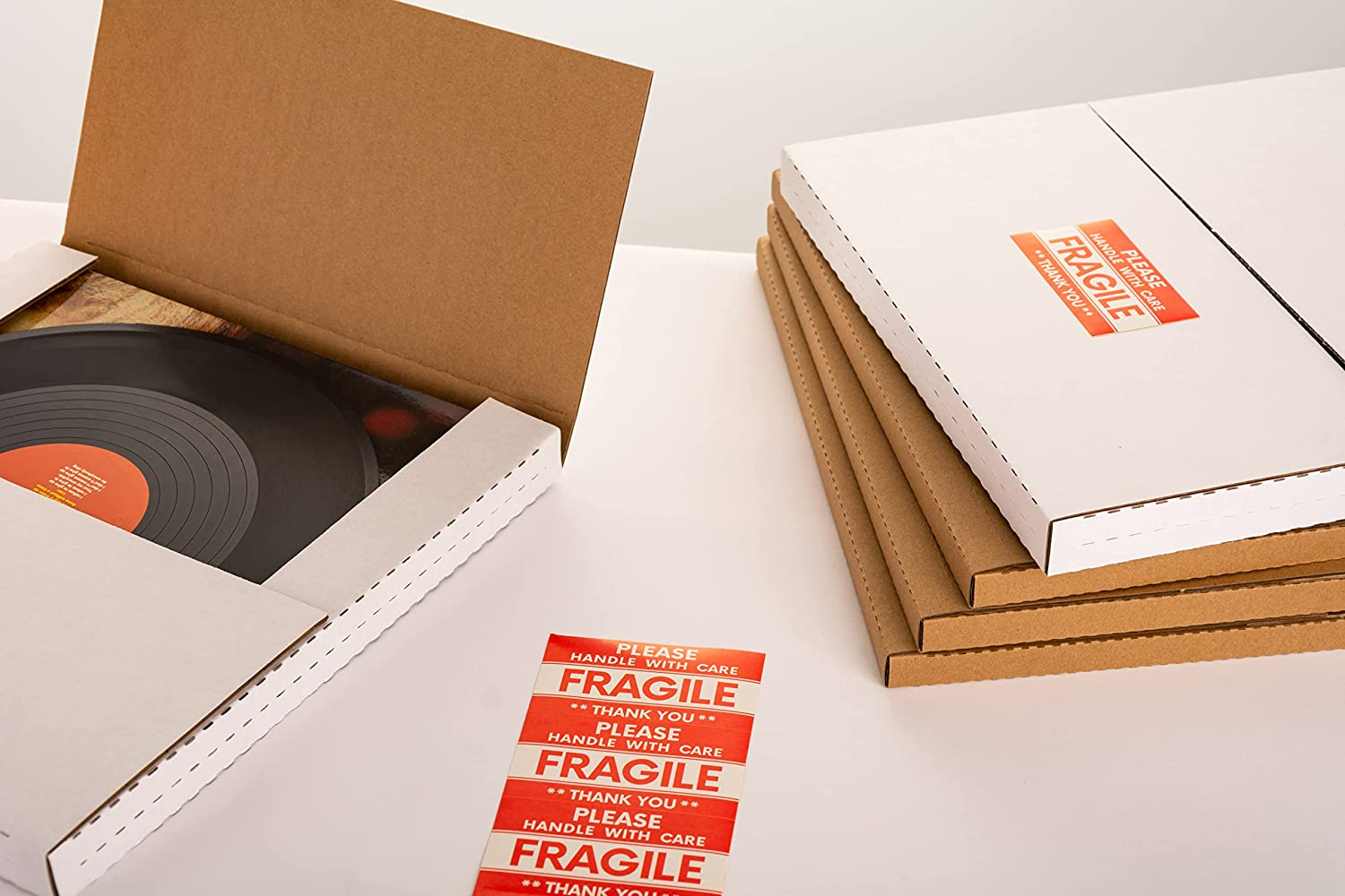 13″ Vinyl Record Mailers 13X13X1 Inch LP Album Shipping Boxes with ...