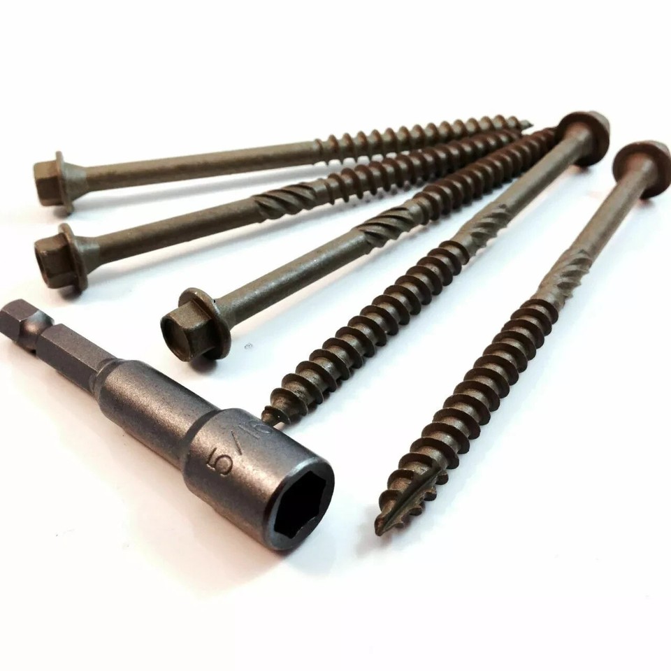 HEX HEAD LANDSCAPE SCREWS SLEEPER DECKING FIXING TIMBERFIX IN-DEX TYPE ...