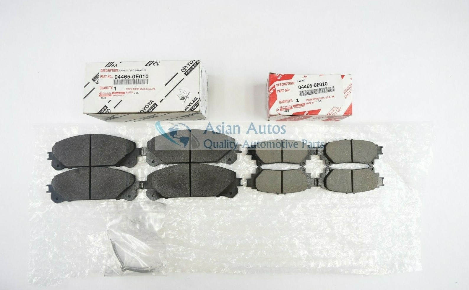 Genuine Toyota Sienna 11-20 Front and Rear Brake Pads 044650E010 ...