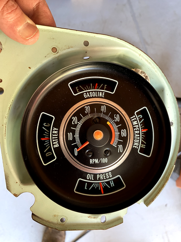 1969 Chevelle Factory GM Tachometer & Gauge Cluster 5k Redline | eBay
