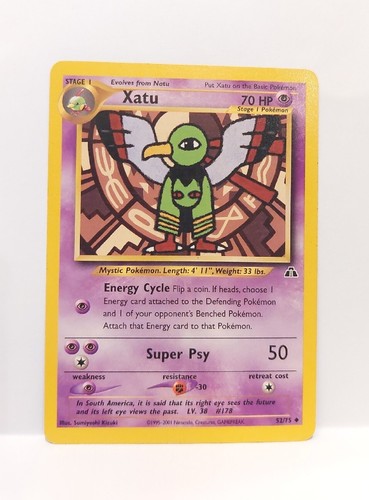 Pokémon TCG Xatu Neo Discovery 52 Regular Unlimited Uncommon NM / LP | eBay