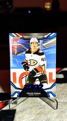 2022-23 MVP Factory Set Blue Script #199 Trevor Zegras - Anaheim Ducks ...