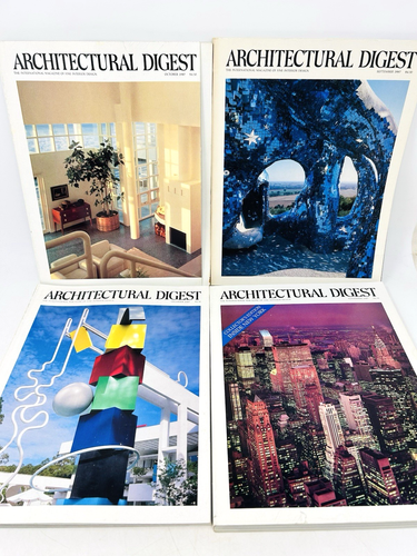 Vintage 1987 Architectural Digest Magazines Interior Design Ads Lot of ...
