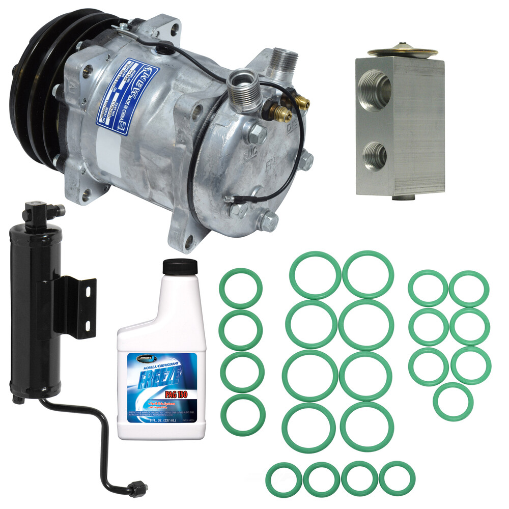 A/C Compressor Kit-Base, VIN: B, DIESEL, SOHC, MFI, Mechanical, Turbo ...