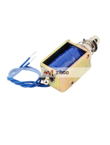 5kg DC12V 400MA Spring Loaded Push-Pull Open Frame Solenoid ...