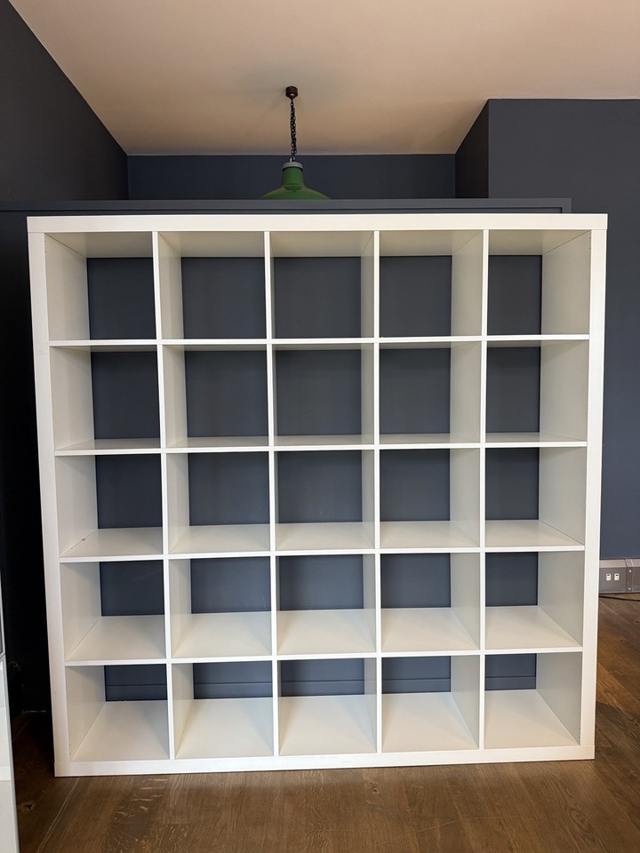 Large IKEA Expedit / Kallax Style Cube Shelving Unit – White | eBay UK