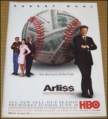 2001 Arliss HBO Series Print Ad Advertisement Robert Wuhl Sandra Oh ...