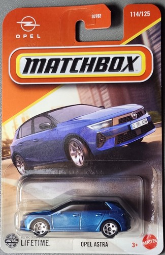 Opel Astra in Metallic Blue : Matchbox Series 1:64 Scale Diecast ...