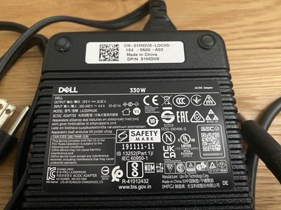 Dell Alienware 330W AC/DC Power Adapter In Black for Laptops ...