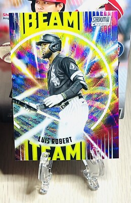 2022 Topps Stadium Club Chrome Luis Robert Beam Team Wave Refractor SP ...