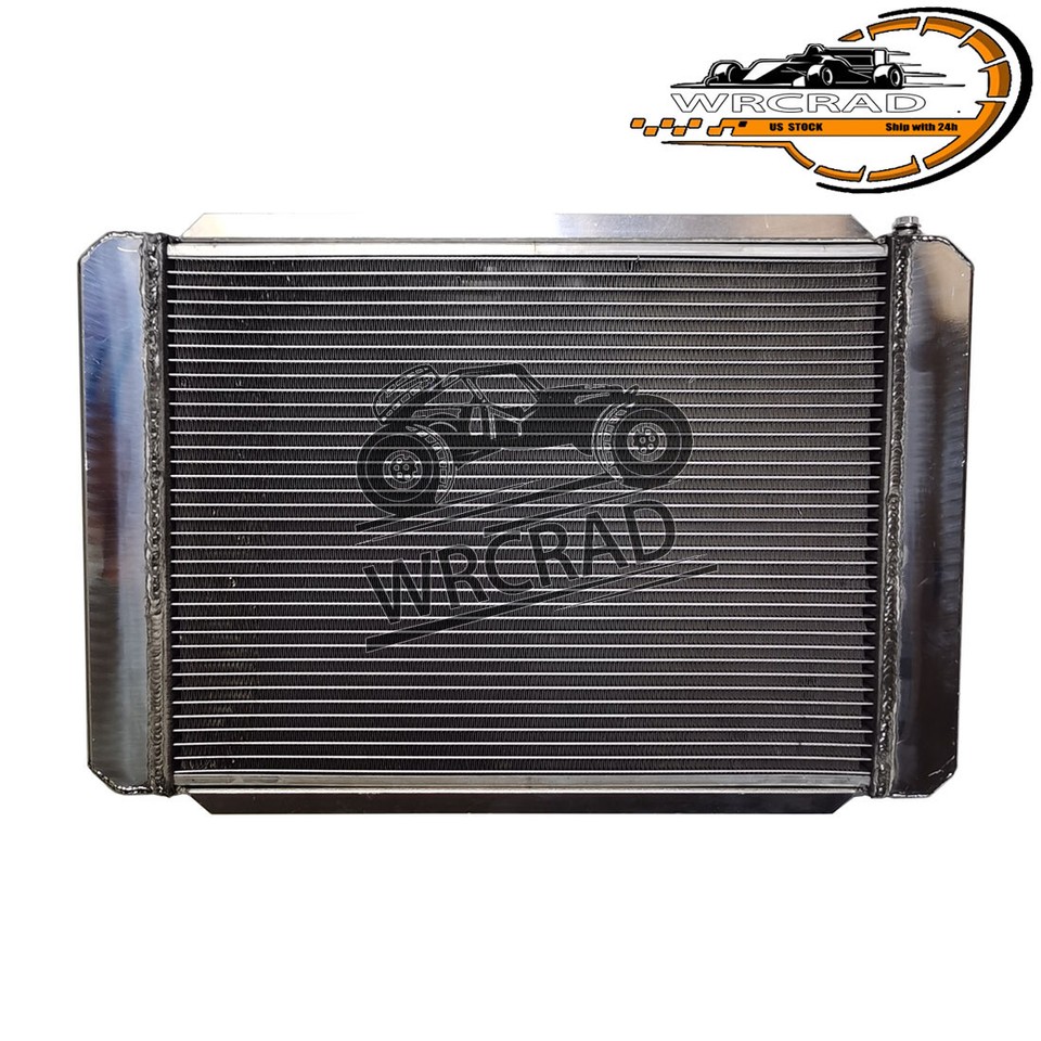 2-Row Universal Custom Aluminum Racing Radiator Kit - 24" x 16" Overall ...