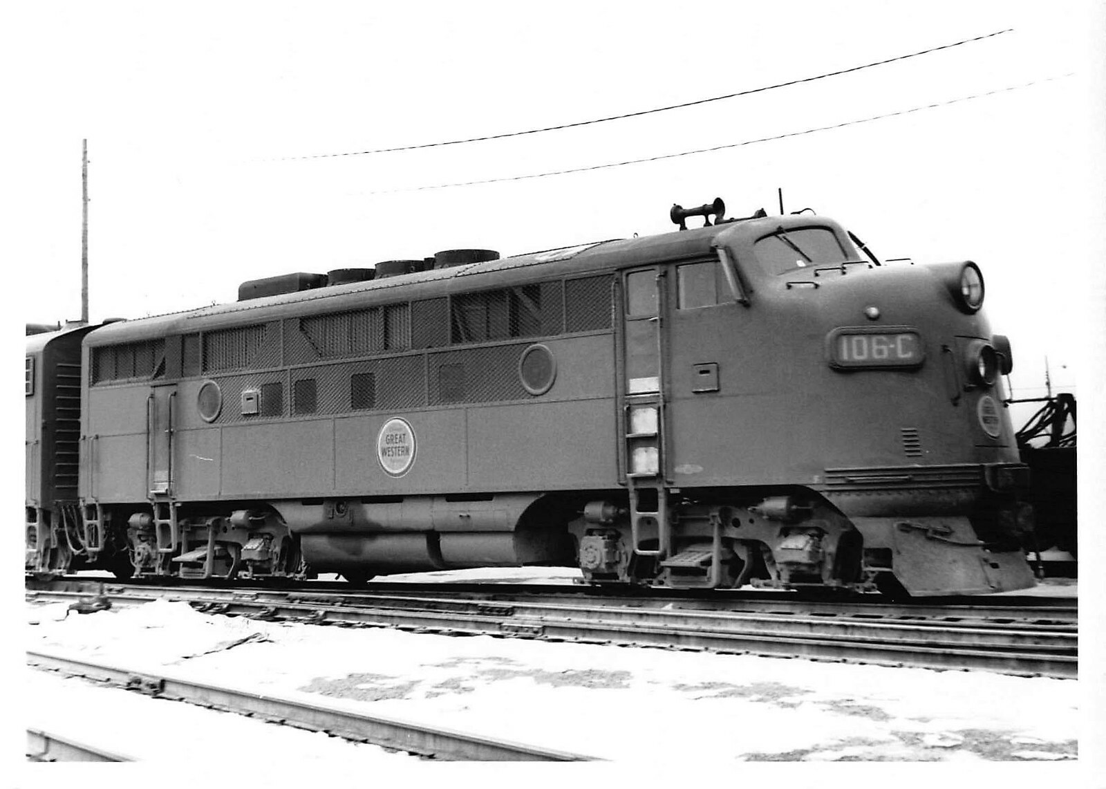 Chicago Great Western Railway Train F3A Engine 5x7 Photo Yard Plant ...