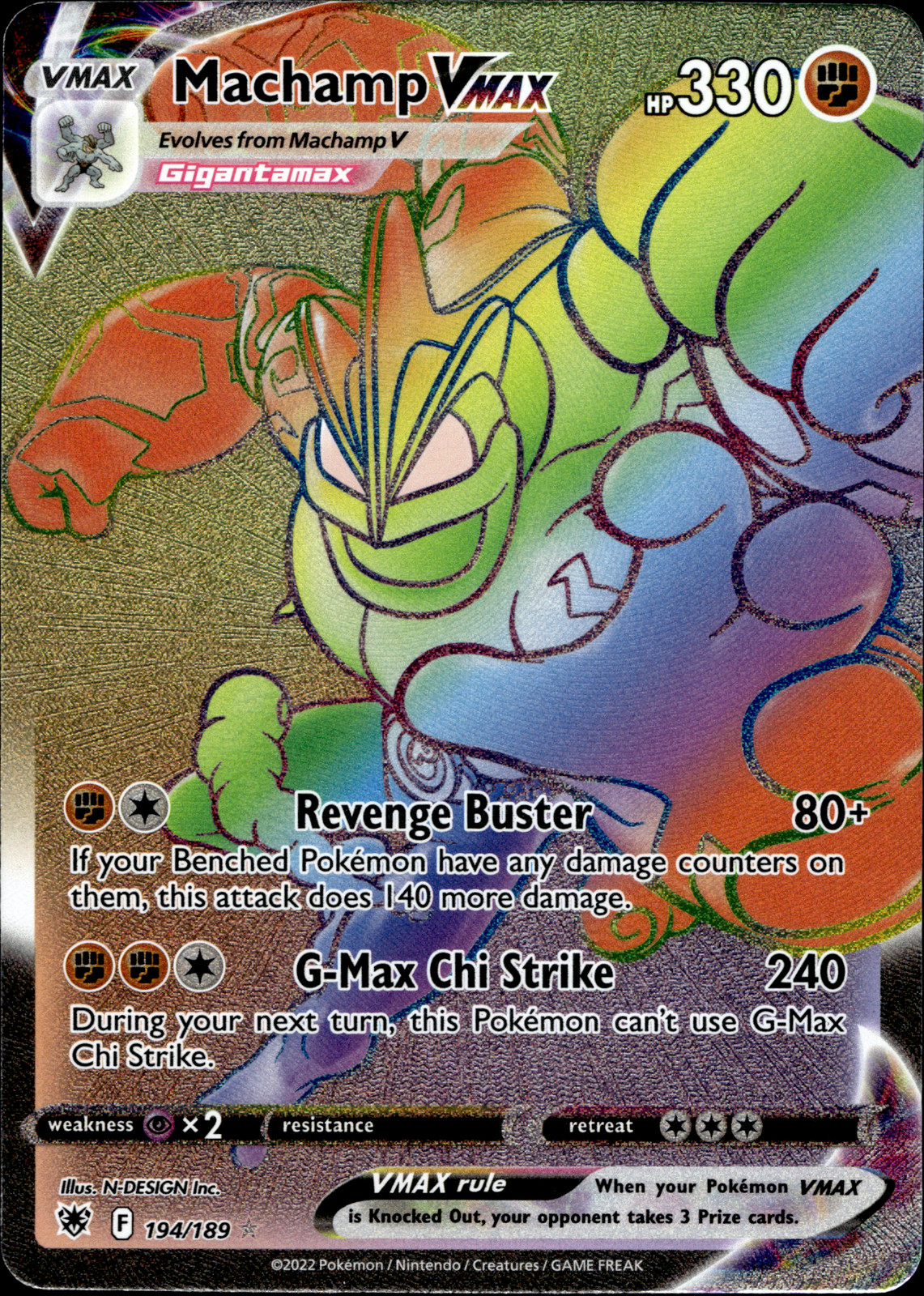 Machamp VMAX (Secret Rare)[SWSH10]: Buy and Sell Prices & Values ...