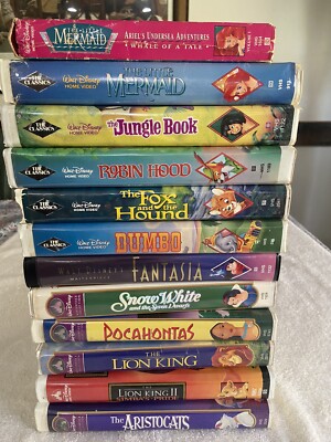 Walt Disney VHS Classic and Masterpiece Collection (12) | eBay