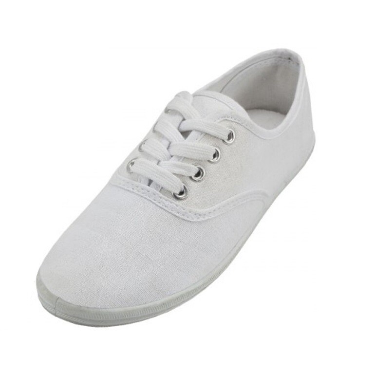 Womens Sneakers Classi Canvas Lace Up Shoes Designer Plimsoll 5 6 7 8 9 ...