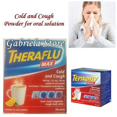 Theraflu Flu Relief Cold Cough Fever Flu Relief Powder Oral Solution 10 ...