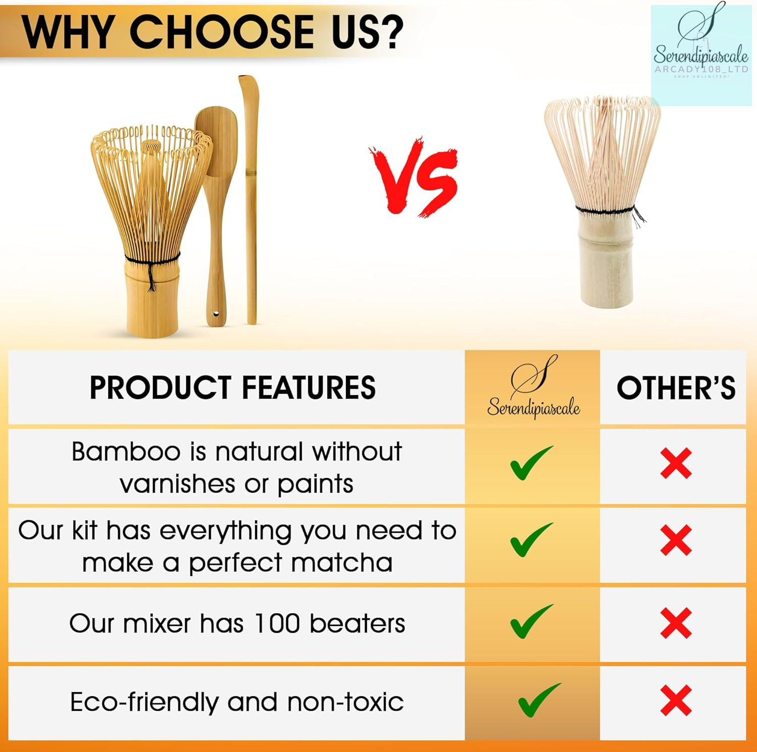 Bamboo Matcha Blender, Utensils Set with Matcha Whisk, Bamboo Matcha ...