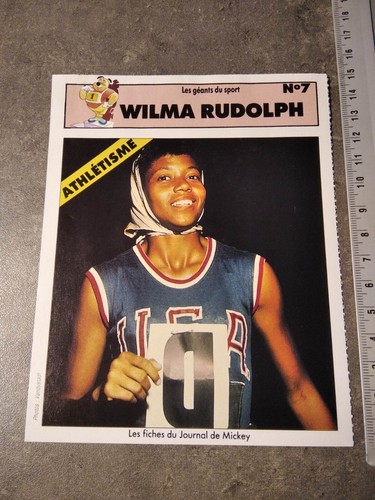 Vintage sports cards - fiche photo - athlétisme - LEGEND - WILMA ...