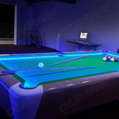 LED RGB Colour Change Modern LED Pool Table Lighting - Perimeter ...