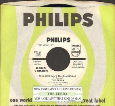 Zebra - Miss Anne Philips DJP 23 Promo Vinyl 45 rpm Record | eBay