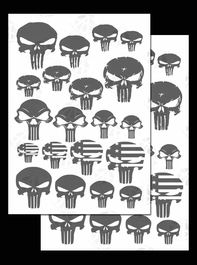 Skull Stencils For Spray Painting
