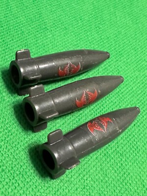 Vintage GI Joe ARAH 1984 Cobra Rattler CLUSTER BOMB SET OF 3 WITH DECAL ...